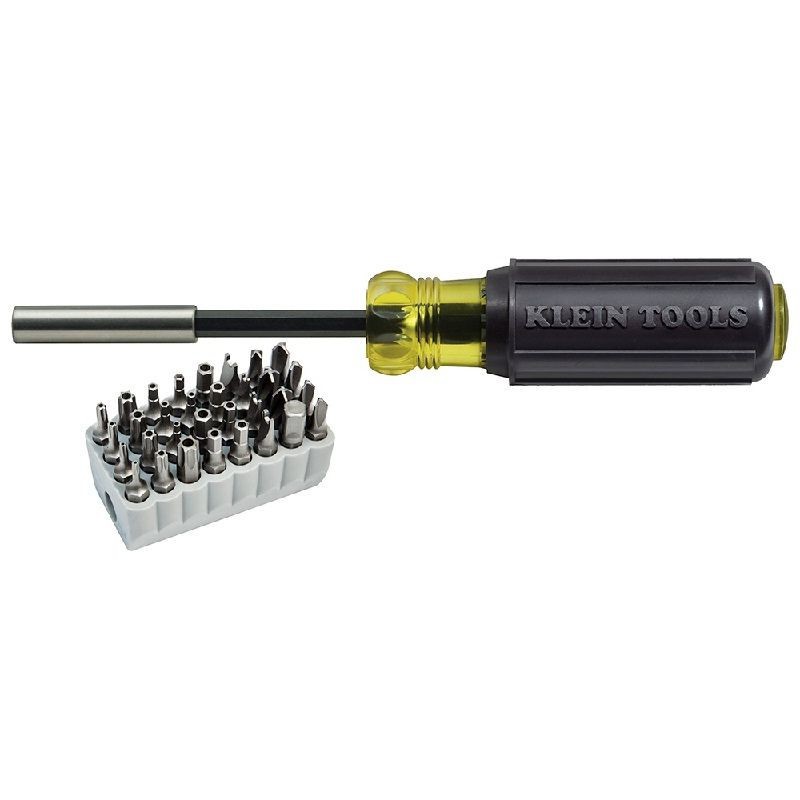 Klein® 32510 32 Bit Tamperproof Magnetic Screwdriver, PVC Handle ...
