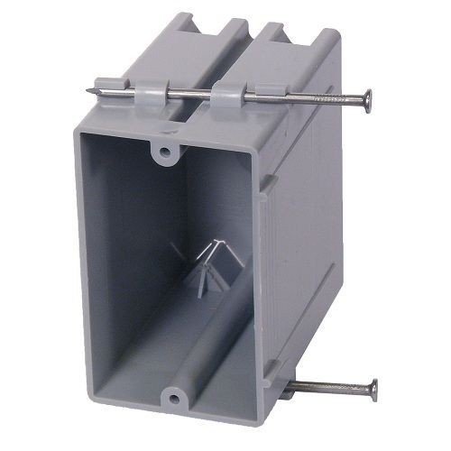 EZ Box, Single Gang box, Quick and Secure Installation, 20 cu in, Rigid ...
