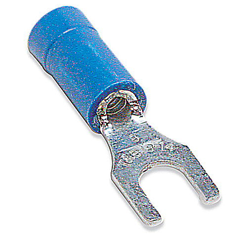 Sta-Kon® 14RB-8F RB Series Insulated Fork Terminal, 18 to 14 AWG ...