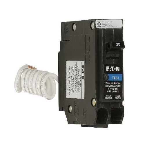 EATON BRP120DF 2-Function Type BR Combination Miniature Arc Fault ...
