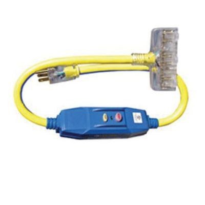 Voltec 04-00102 3-Outlet In-Line Type STW GFCI Adapter With Lighted ...