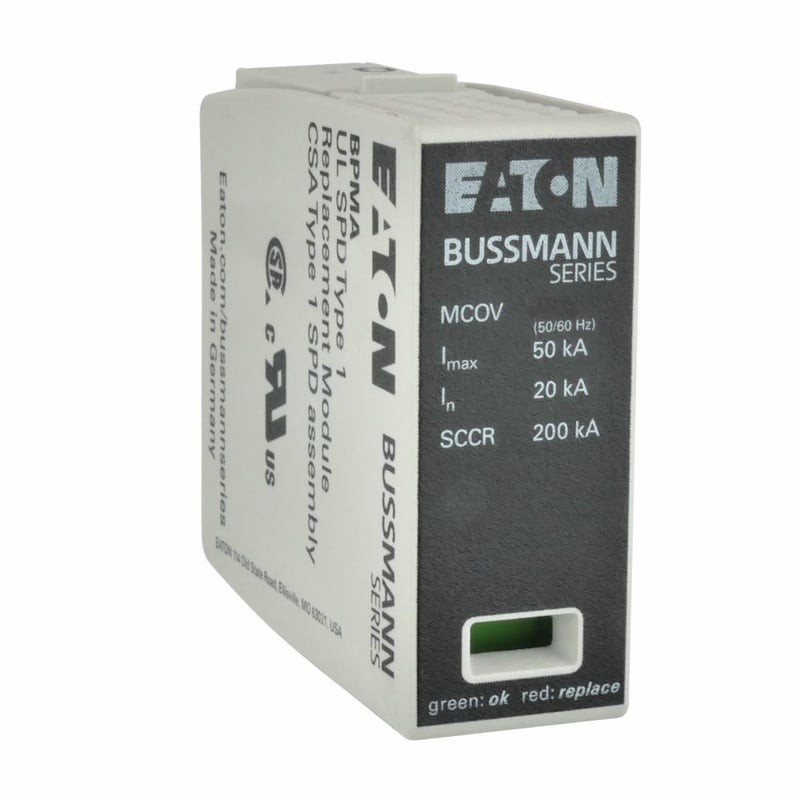 Bussmann BPMA275UL Replacement Module, For Use With BSPMA3240DLGR Surge ...