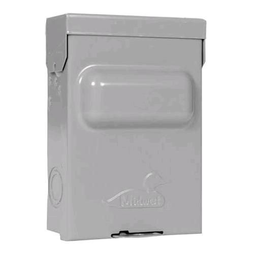 Midwest® GE U035F2 Fused Pull-Out AC Disconnect Switch, 120/240 VAC, 30 ...