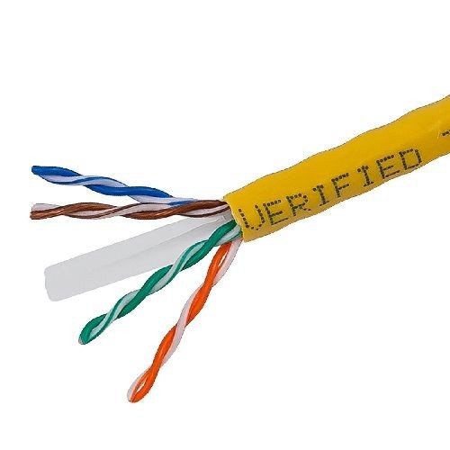 GenSPEED® CAT6 Cable, 24 AWG, Solid, Copper, 4 Pairs, Yellow, PVC, UTP ...