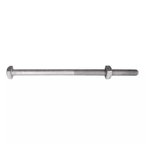 CHANCE® 8824 Machine Bolt, Square Nut, 5/8 in Dia x 24 in L, Steel ...