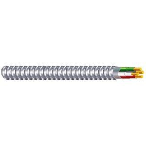 Armored MC Cable, Solid, 10 AWG, 3 conductors with ground, Copper, 600 ...