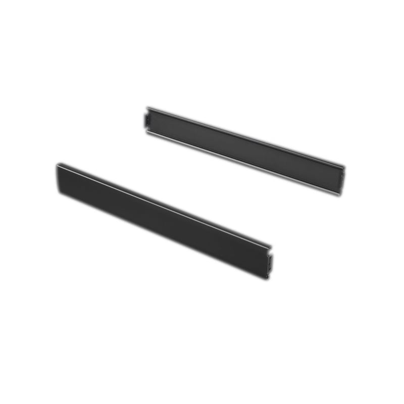 Rittal 8100800 Flex-Block Trim Panel, 3.9 in H, Carbon Steel, Jet Black ...
