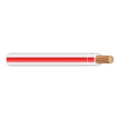 THHN Wire, Stranded, 12 AWG, White/Red Stripe, 500 ft | State Electric