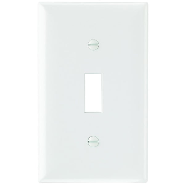 Pass & Seymour® Sierraplex® SP1-W Standard Wallplate, 1 Gangs, 5 in H x ...