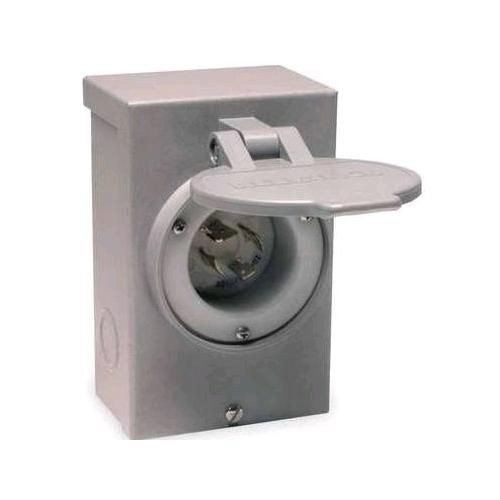 Reliance Controls PB30 Power Inlet Box, 125/250 VAC, 30 A, 3R NEMA ...