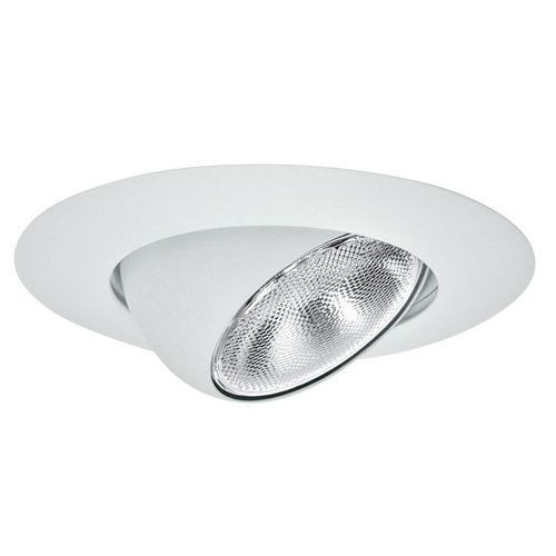 Elite Lighting B602-WH Round Eyeball Trim, 8 in OD, CFL/Incandescent ...