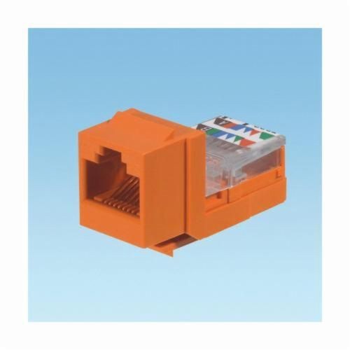 Panduit® NetKey® NK5E88MORY 1-Slot 8-Position 8-Wire Unshielded ...