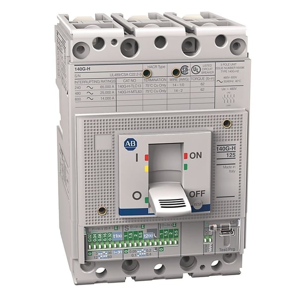 Allen-Bradley 140G-H3F3-D12 140G - Molded Case Circuit Breaker, H frame ...