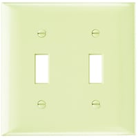 Pass & Seymour® Sierraplex® SP2-I Standard Wallplate, 2 Gangs, 5 in H x ...