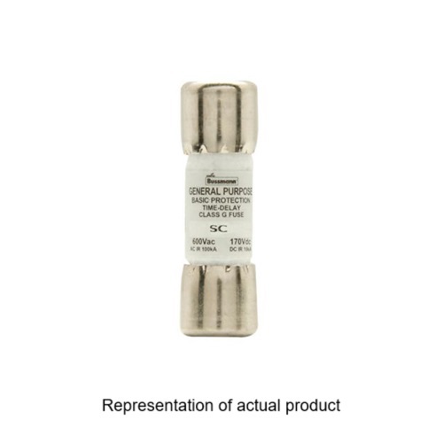 Bussmann SC-1 Current Limiting Fuse, Class G, 3 A, Rejection Style, 100 ...