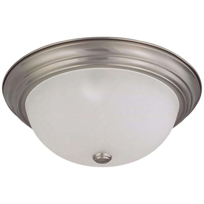 SATCO® 60/3263 Large Transitional Ceiling Light, (3) A19 Incandescent ...