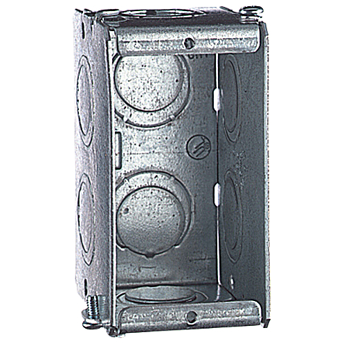 Steel City® GW-125-G Gangable Masonry Box, Steel, 15 cu-in Capacity, 1 ...