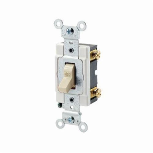 Leviton® 1221-SI Grounding AC Quiet Toggle Switch, 120/277 VAC, 20 A ...