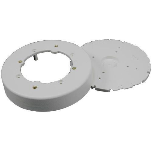 Wiremold® 2338A-WH Non-Metallic Round Fixture Box, 5-1/2 in L x 5-1/2 ...