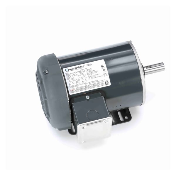 Marathon® 143TTFR5376 6-Pole Continuous Duty AC Motor, Totally Enclosed ...