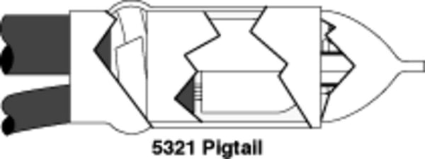 3M™ 5323 5300 Motor Lead Pigtail Splice, 5/8 kV, 2 AWG to 250 kcmil ...