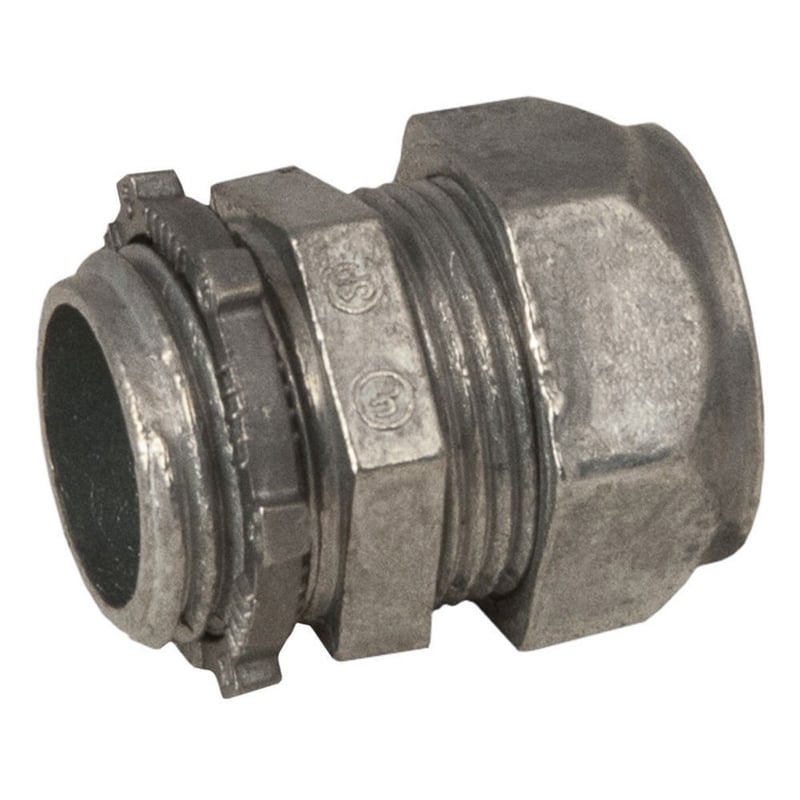 RACO® 2803 Non-Insulated Compression Connector, 3/4 in Trade, 1 in ...