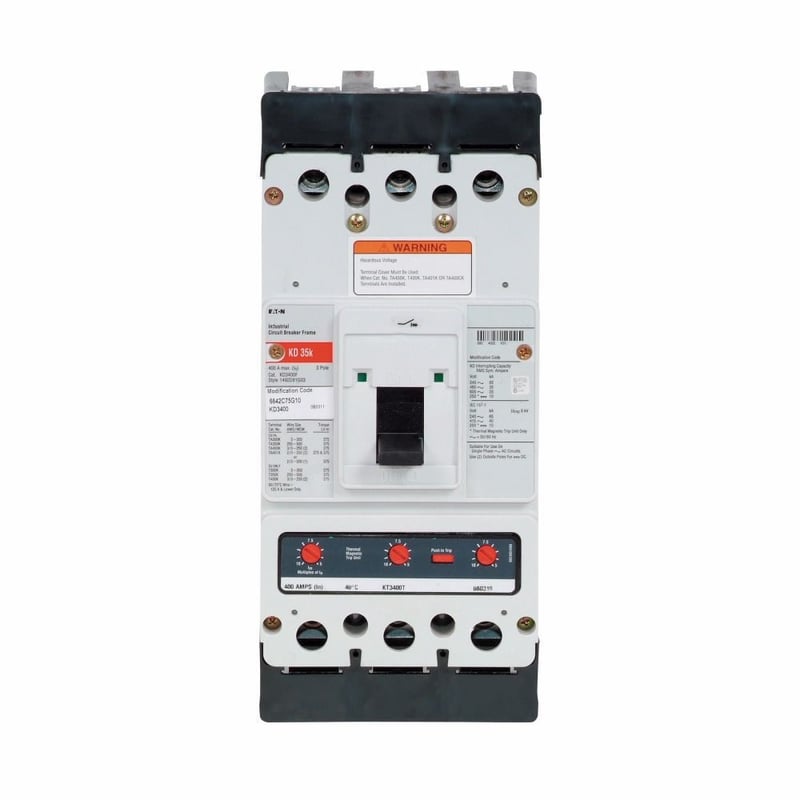 EATON KD3250 C Series Type KD Molded Case Circuit Breaker, 600 VAC/250 ...