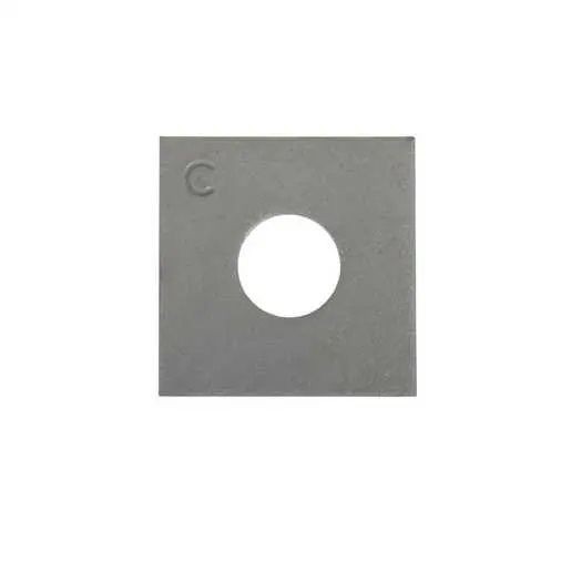 CHANCE® 6814 Washer, Square Flat, 13/16 in Dia Hole, 2-1/4 sq-in ...