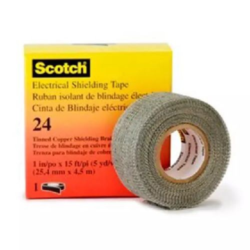 3M, Scotch 24, Electrical Shielding Tape, Copper, 1 Inch x 15 ft, 50 ...