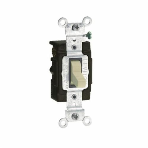 Leviton® 5503-LHI 3-Way Illuminated-OFF AC Quiet Toggle Switch, 120 VAC ...