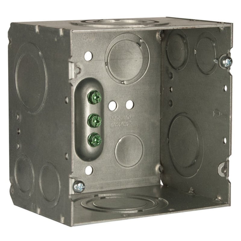 RACO® 260 Conduit Box, Steel, 66.7 cu-in Capacity, 2 Gangs, 12 ...