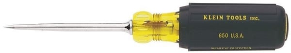 Klein® 650 Demolition Heavy Duty Hard Pointed Scratch Awl, 3-1/2 in L ...