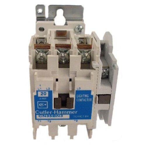 EATON CN35BN3AB CN35 Electrically Held Lighting Contactor, 110/120 VAC ...