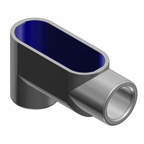 T&B® BlueKote® LB57 Type LB Conduit Body, 1-1/2 in Hub, Form 7 Form, 26 ...