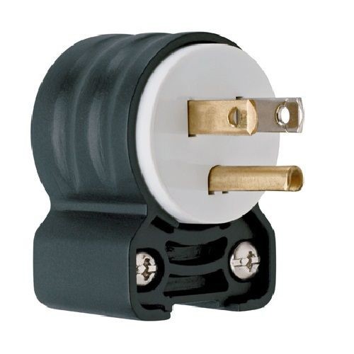 Pass & Seymour® PS5266-SSAN Angled Wire Grounding Power Outlet Straight ...