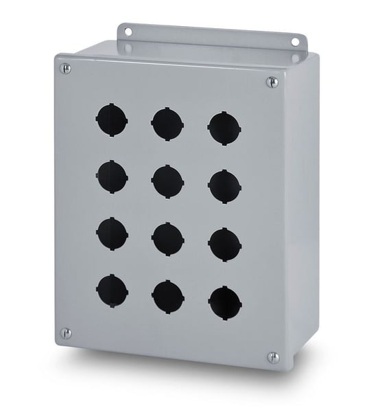 Austin Electrical Enclosures AB-C1NPB Pushbutton Enclosures, 9 in L x 3 ...