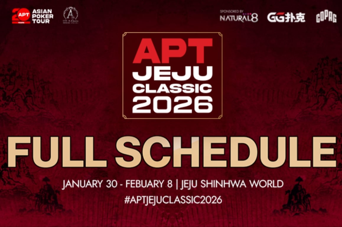 APT Jeju Classic 2026 Schedule: 99 Poker Events Announced