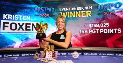Kristen Foxen Takes Down Event 1 at 2025 U.S. Poker Open