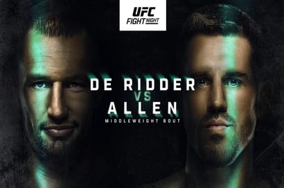 How to Watch UFC Fight Night: De Ridder vs Allen Live Stream