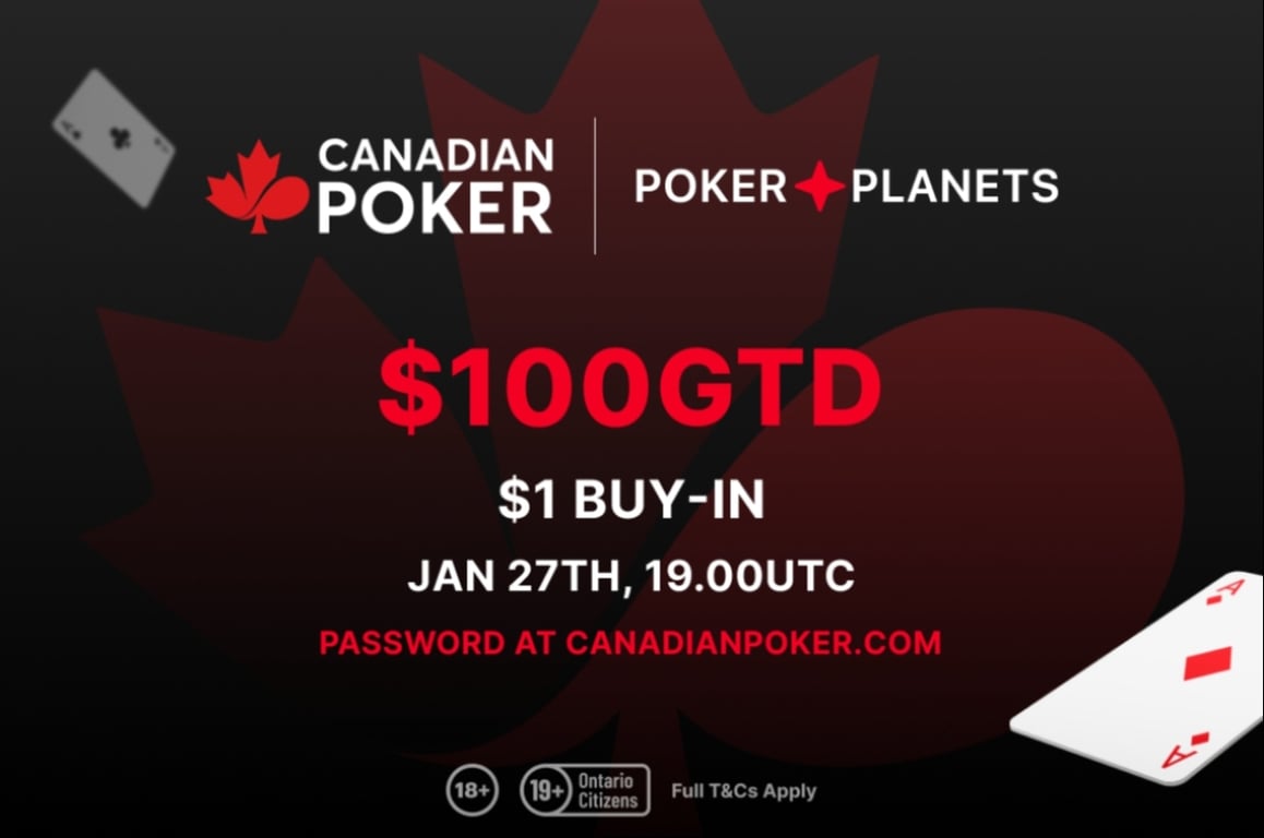 Exclusive €100 PokerPlanets Tournament for Canadian Players