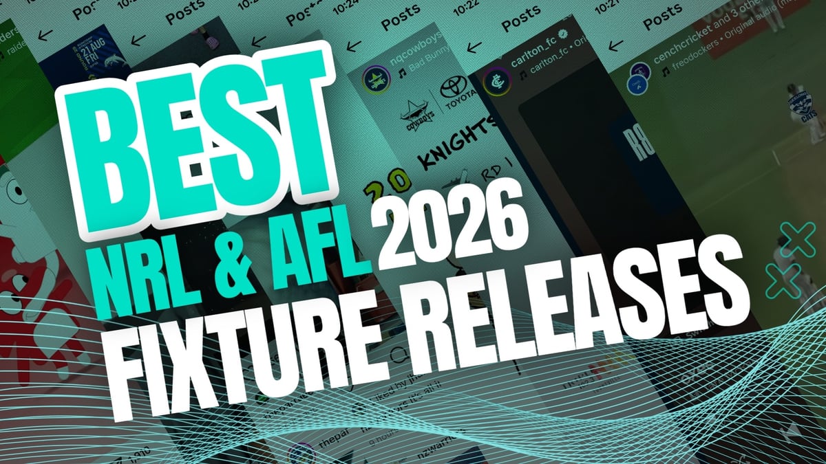 AFL NRL 2026 schedule release, best fixture release videos, AFL draw ...