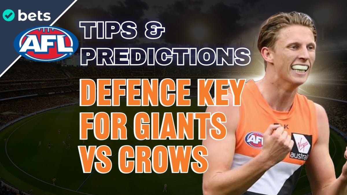 Adelaide Crows vs GWS Giants AFL Tips - Giant defensive effort to carry ...