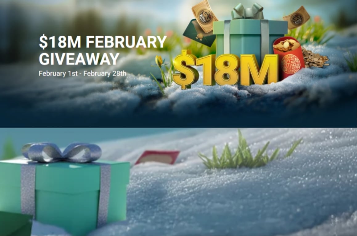 $18M February Giveaway With Cash Drops and Ticket Rewards