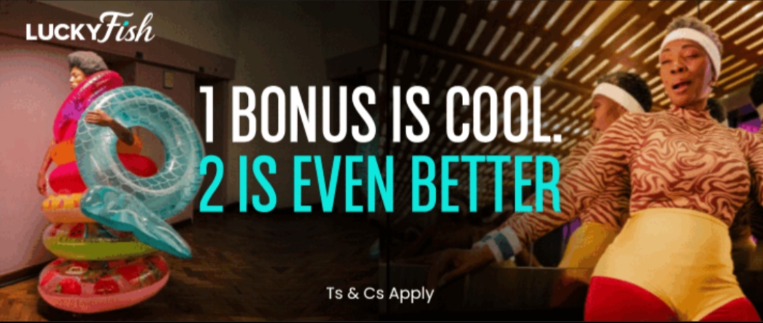Lucky Fish Double Bonus - 2 bonuses available for limited time