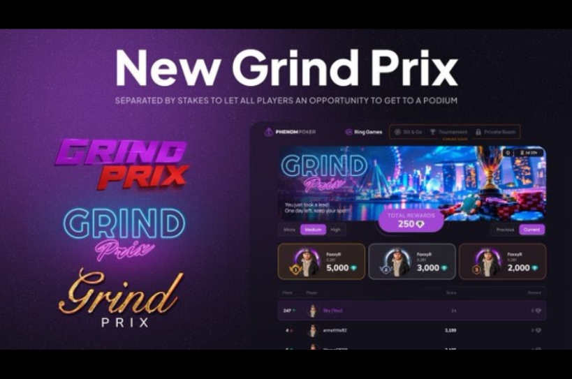 Phenom Poker Revamps Grind Prix with Exciting New Features