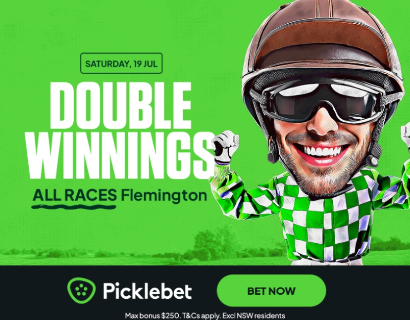 Get Double Winnings on all Flemington races on July 19