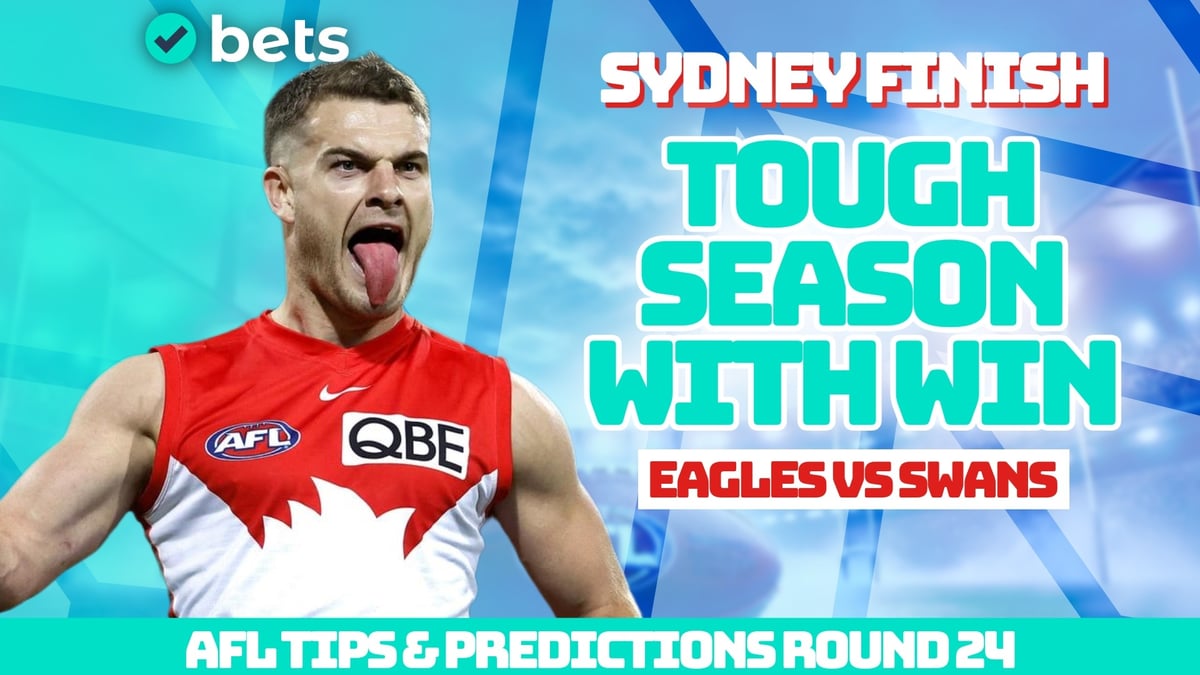 West Coast Eagles vs Sydney Swans AFL Round 24 Tips - Swans to finish tough season with win on road