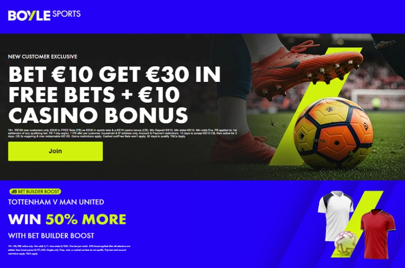 Tottenham vs Man Utd Offer – Get A 50% Bet Builder Boost PLUS £20 In ...