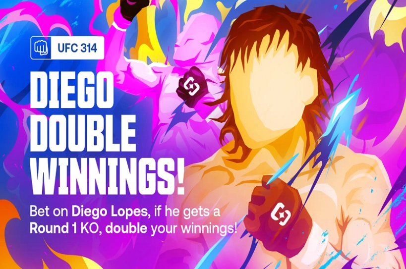UFC 314 Offer – Double Winnings If Diego Lopes Wins By 1st Round Knockout