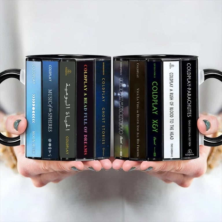 Coldplay Albums Cassette Collection Retro Accent Mug | eBay
